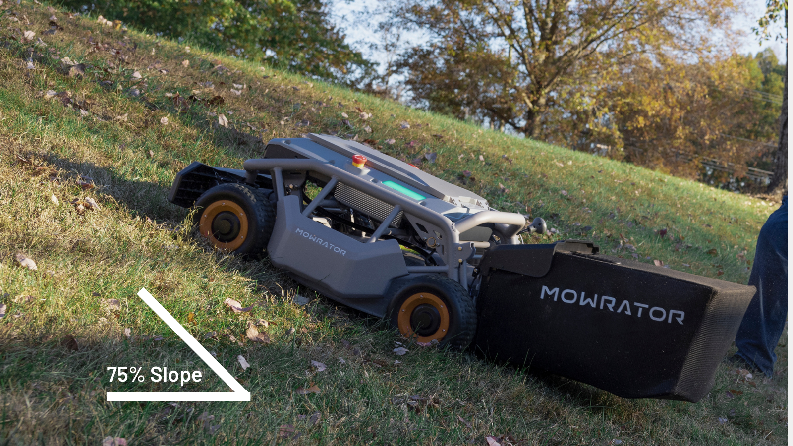 Mowrator S1 Pro 4WD | Remote Control Lawn Mower