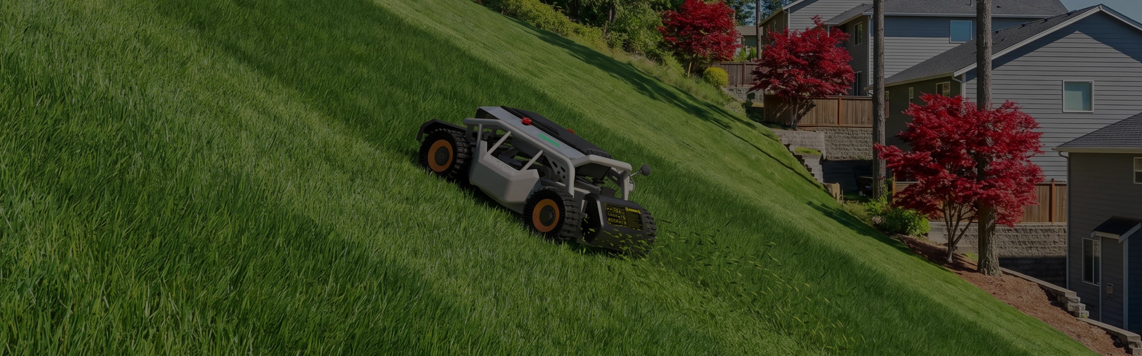 4WD Remote Lawn Mower | 85% Slope Leaf-Shred Vacuum – MOWRATOR