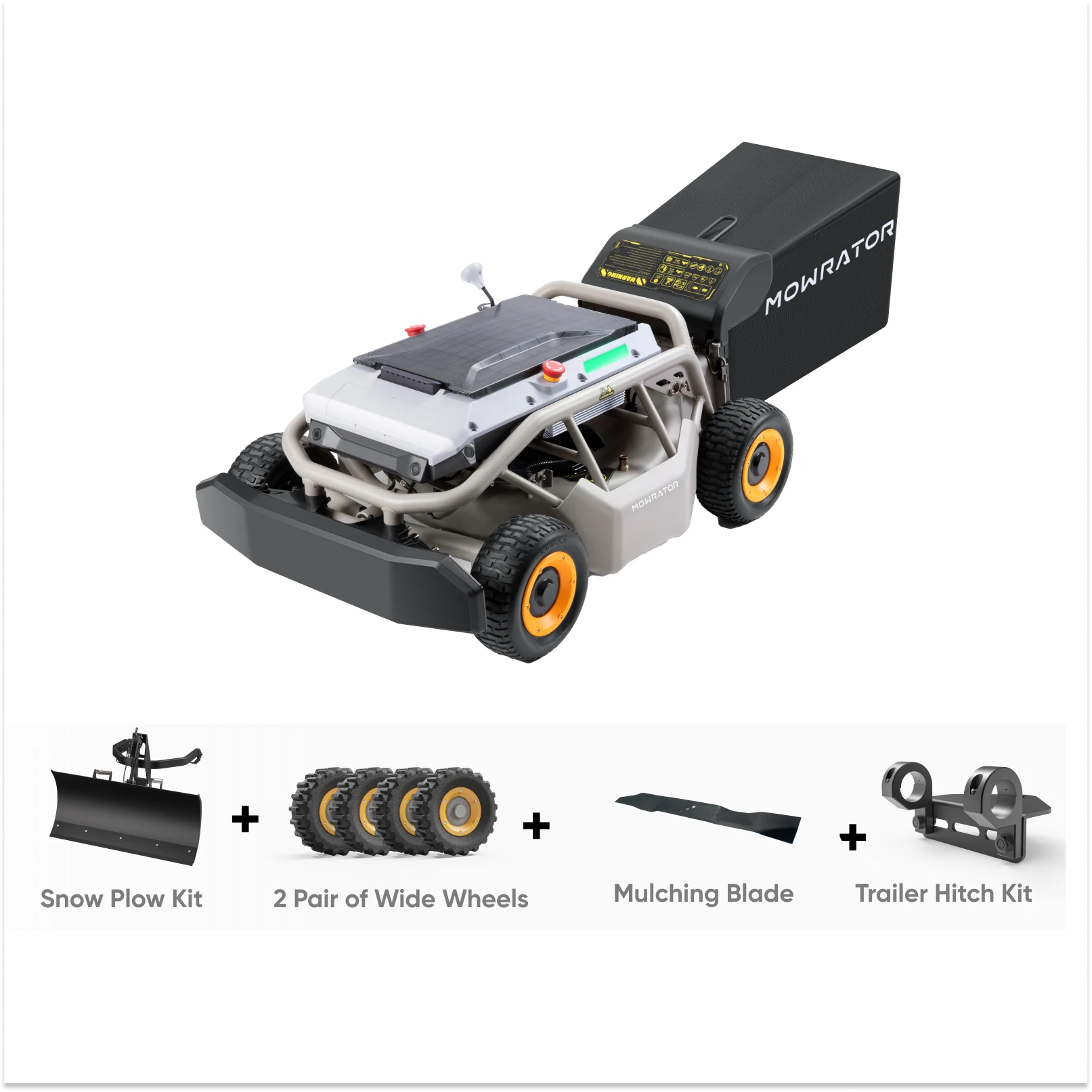 All-Season Bundle: 5-in-1 Package with Mowrator S1 4WD Lawn Mower ...